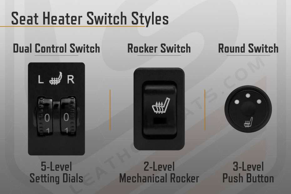 Dual Control Switch Seat Heater - LeatherSeats.com